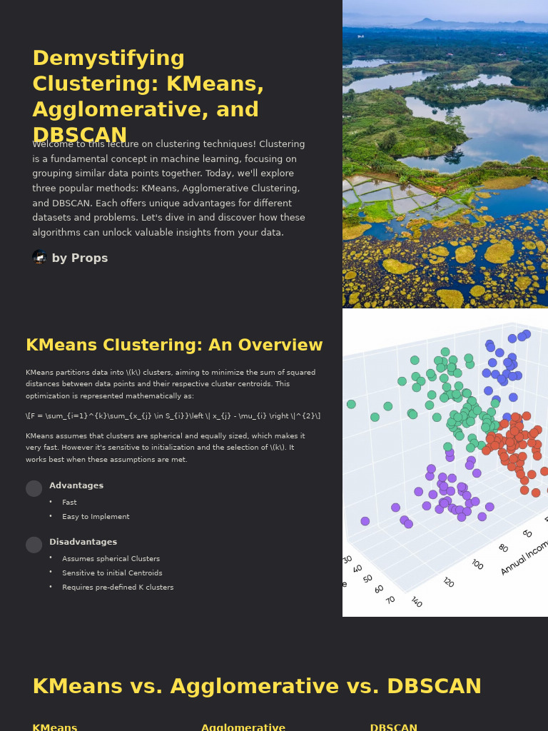 Demystifying Clustering KMeans Agglomer | PDF | Cluster Analysis | Applied Mathematics