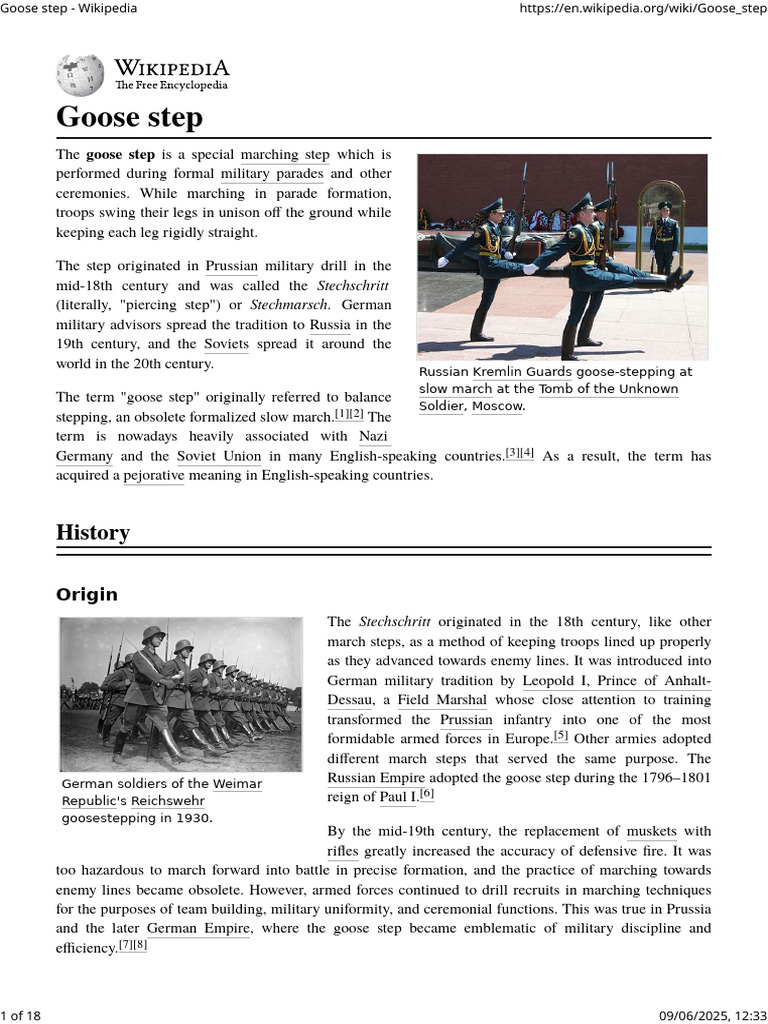 Goose Step | PDF | Military | Military Science
