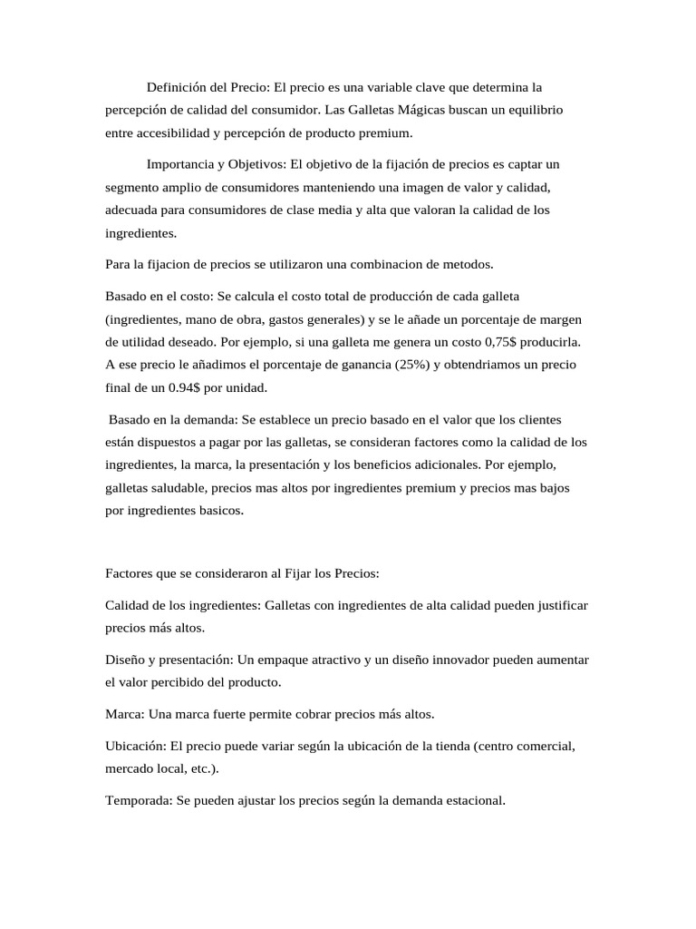 Definición Del Precio | PDF