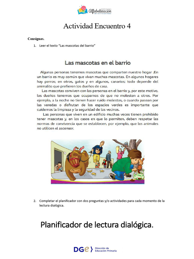 Planificador de Lectura sobre Mascotas | PDF