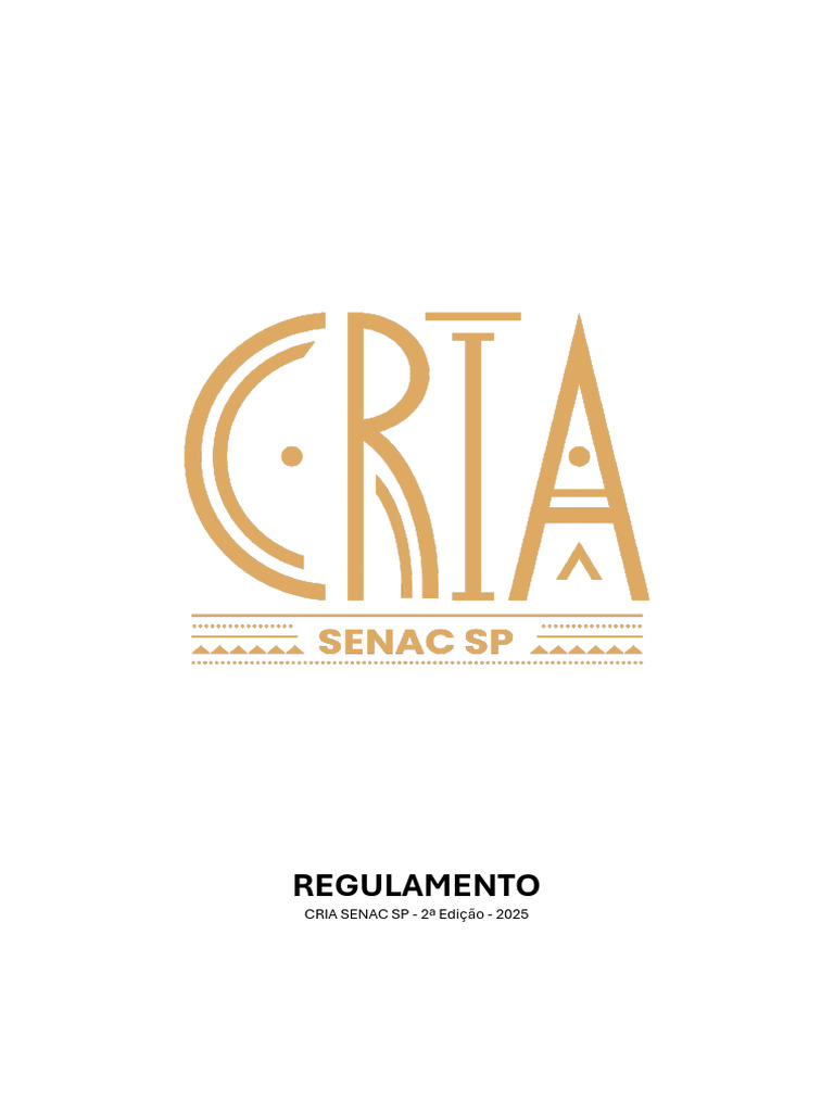 Regulamento CRIA Senac SP 2025 | PDF | Narrativa