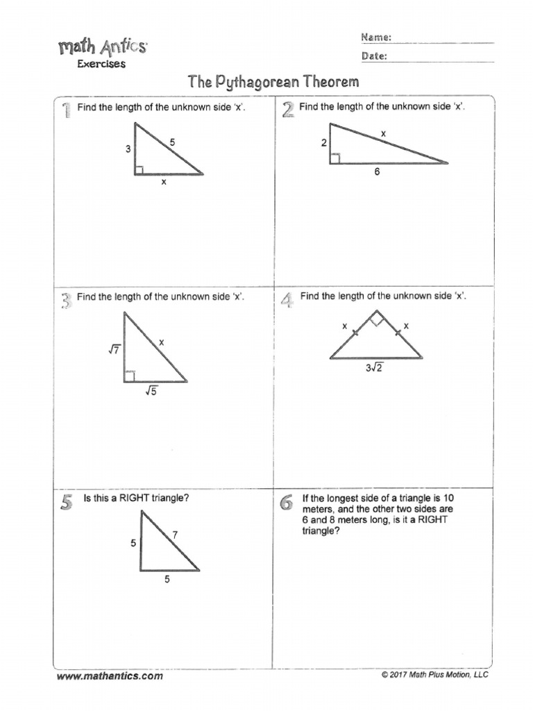 Pythagoras Packet | PDF
