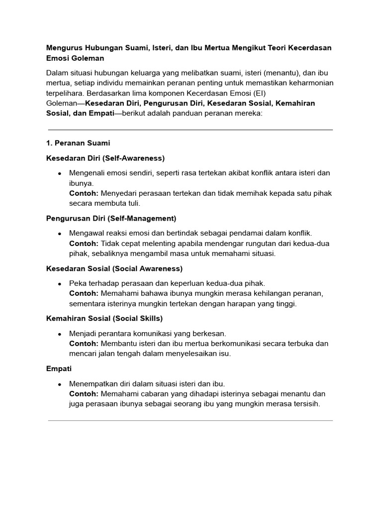 Contoh Goleman | PDF
