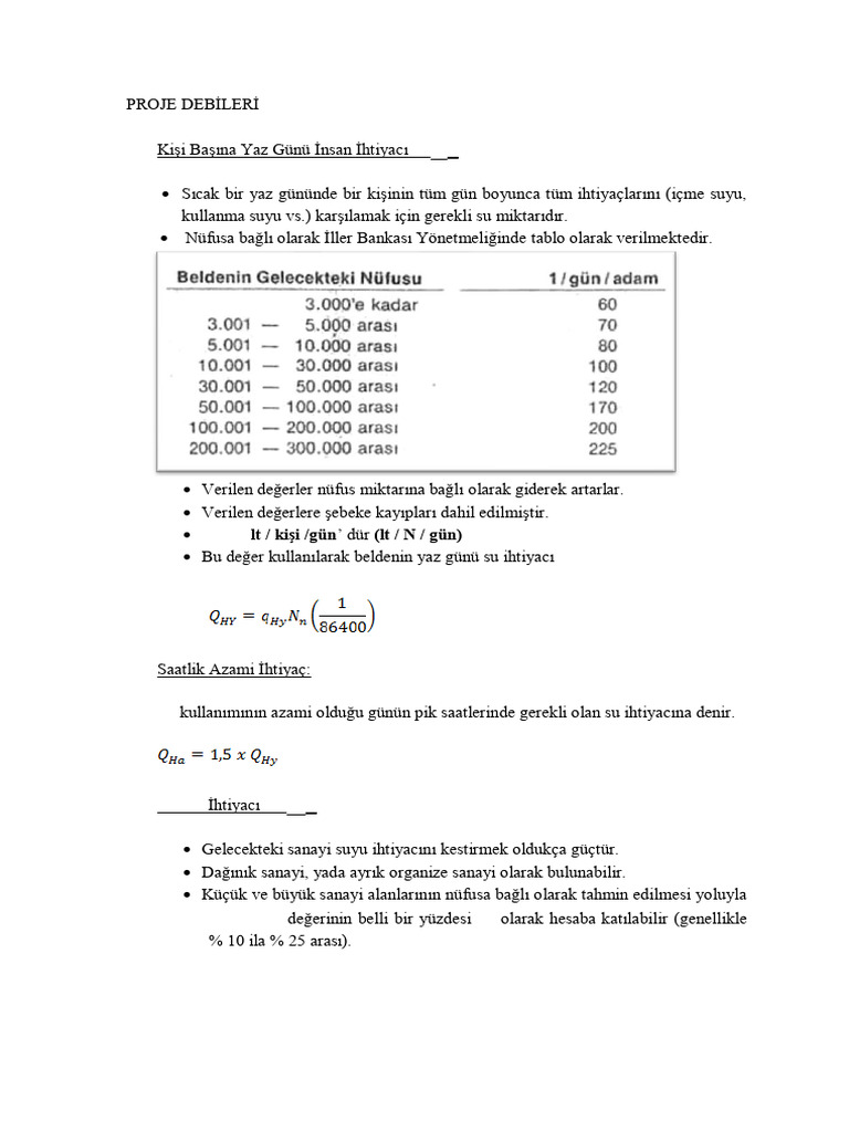 (Tablo) Proje Debi̇leri̇ (İlbank) | PDF
