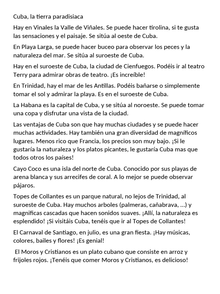 Descubre las maravillas de Cuba | PDF