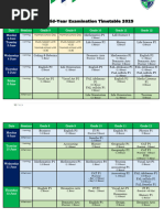 June Exam Timetable Term 2 2025 | PDF