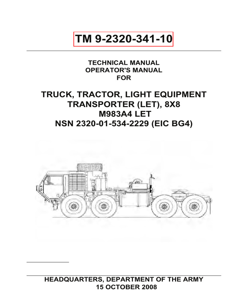 M983A4 LET Operator's Manual | PDF | Solvent | Fires