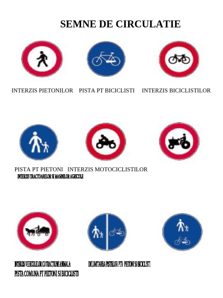 Semne de Circulatie | PDF