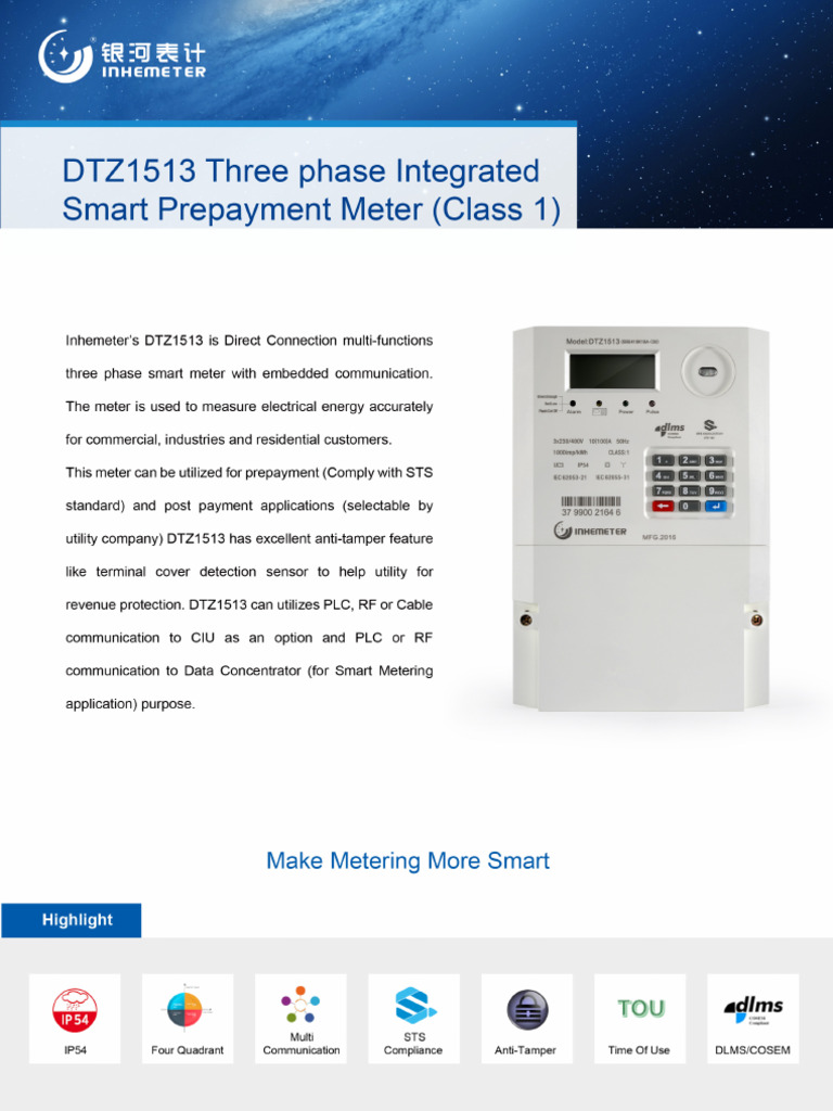 BS Type Three Phase Prepayment Meter | PDF