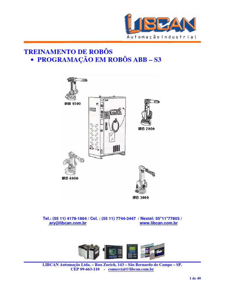 Treinamento Robôs Abb S3 | PDF | Robô | Robótica