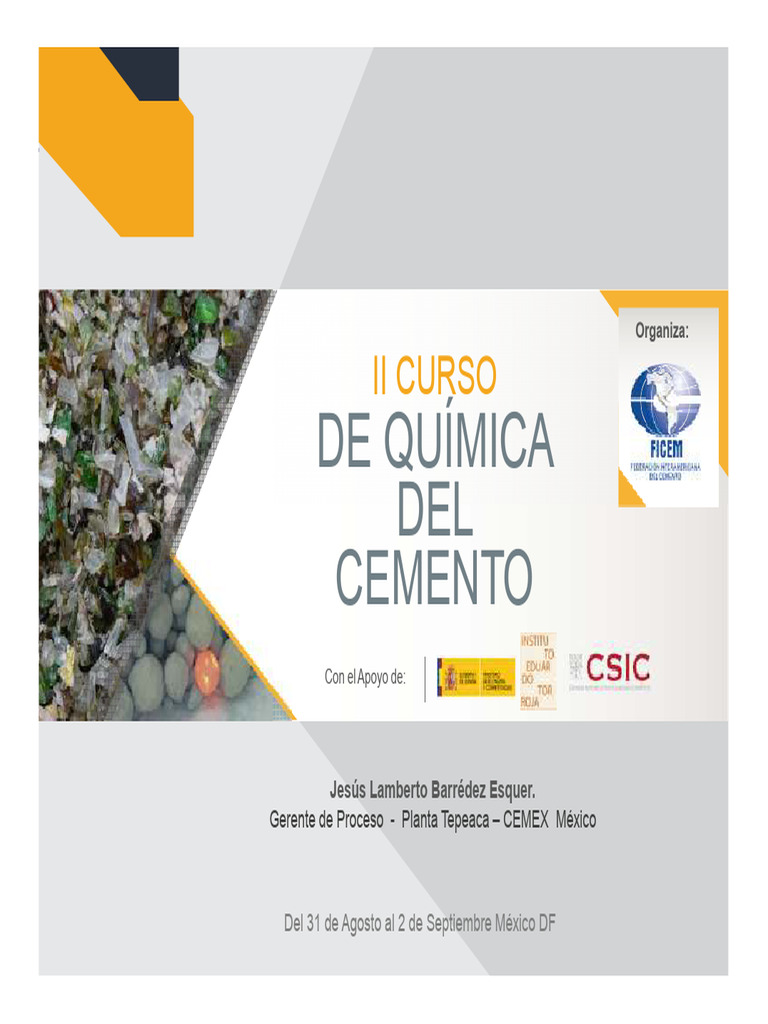 Fabricación de Cemento Portland | PDF | Cemento | Lima (Material)