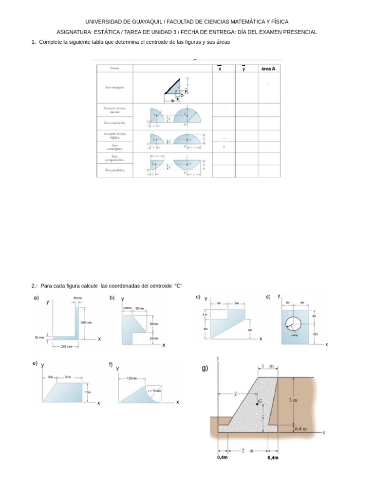 Tarea de Estática Unidad 3 | PDF