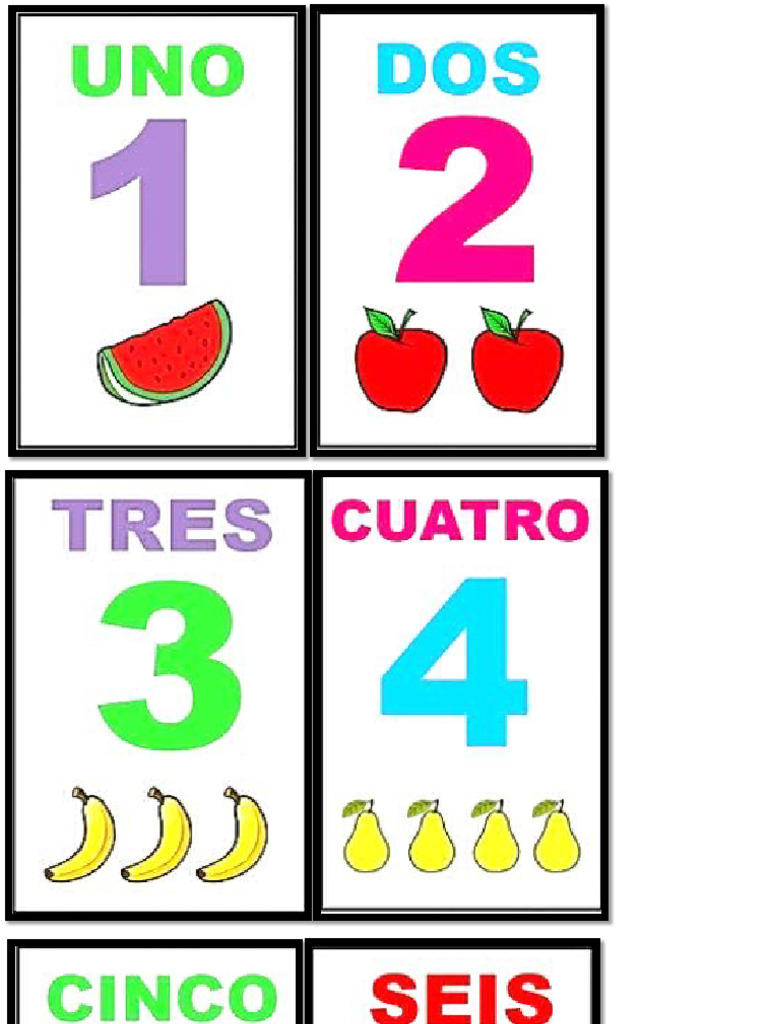 Numeros Del 1 Al 10 | PDF