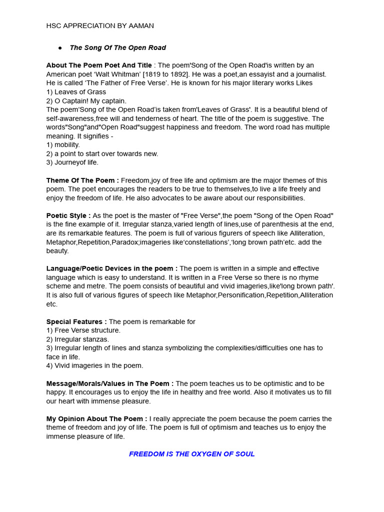 Analysis of Notable Poems by Aaman | PDF | Poetry | Poetics