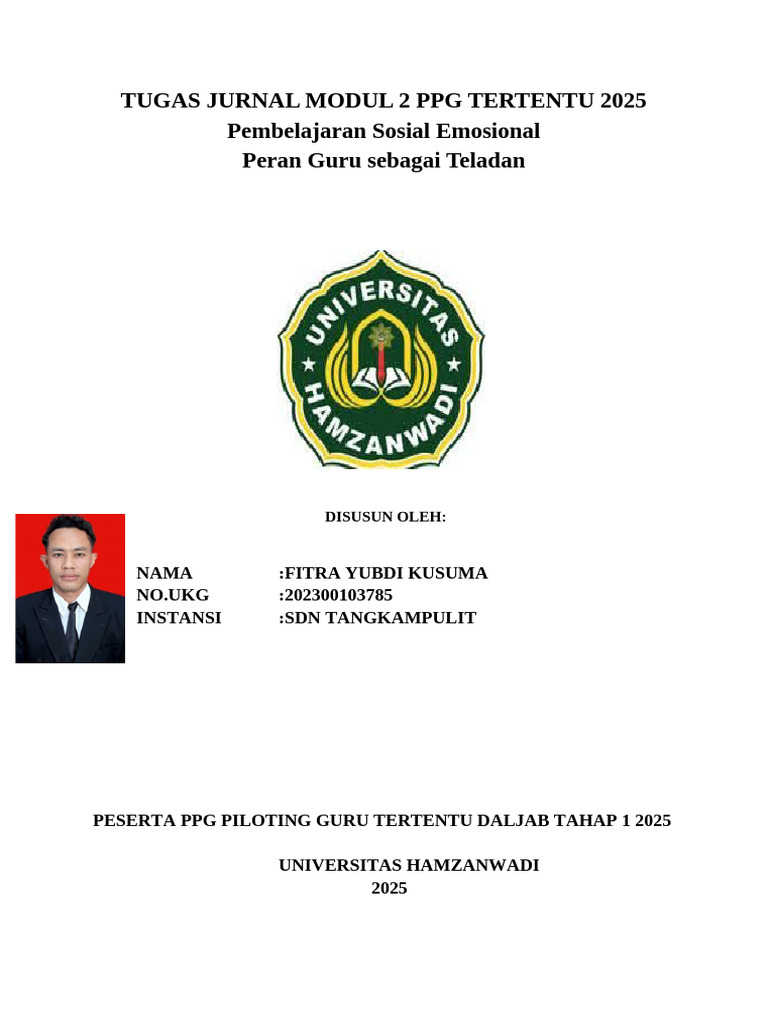 Tugas Jurnal Modul 2 PPG Tertentu 2025 Yudi | PDF