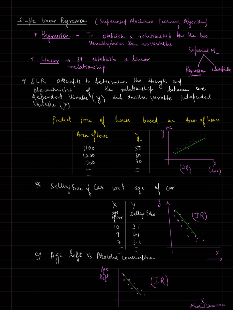 1. Simple Linear Regression | PDF