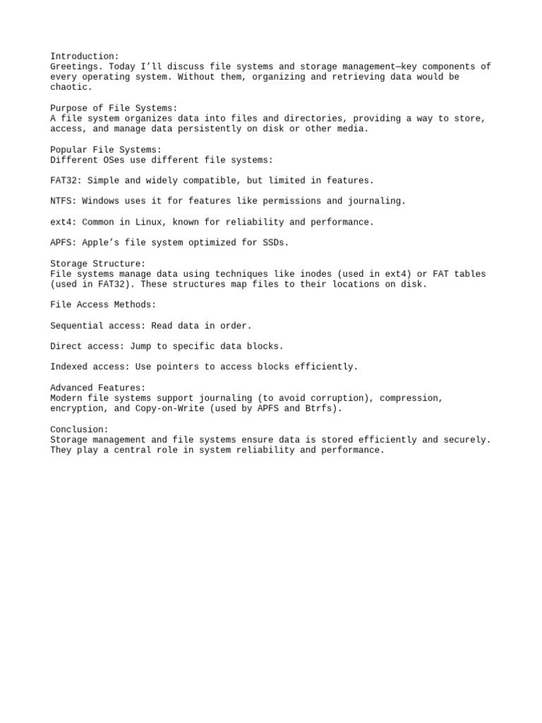 File Systems and Storage Management | PDF
