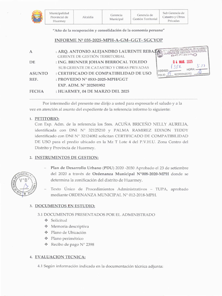 Informe N°035 | PDF