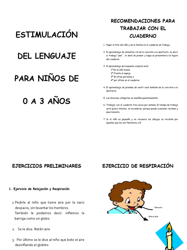 Cuaderno de Estimulacion Del Lenguaje Documentos de Google | PDF ...