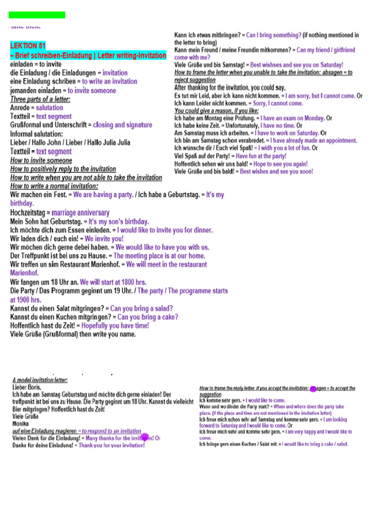 17 - Escribir Una Invitación | PDF