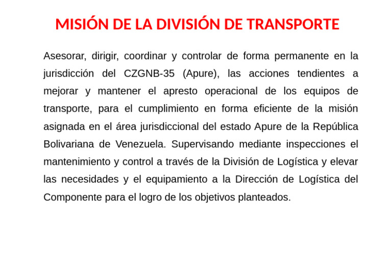 Misión de Transporte - 094426 | PDF