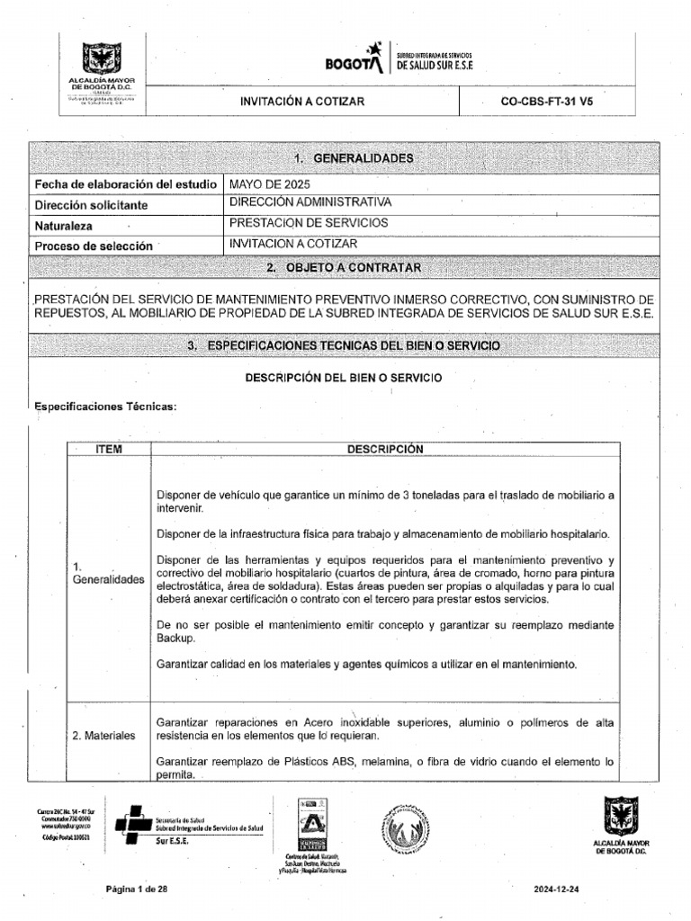 Invitacion a Cotizar (2) | PDF