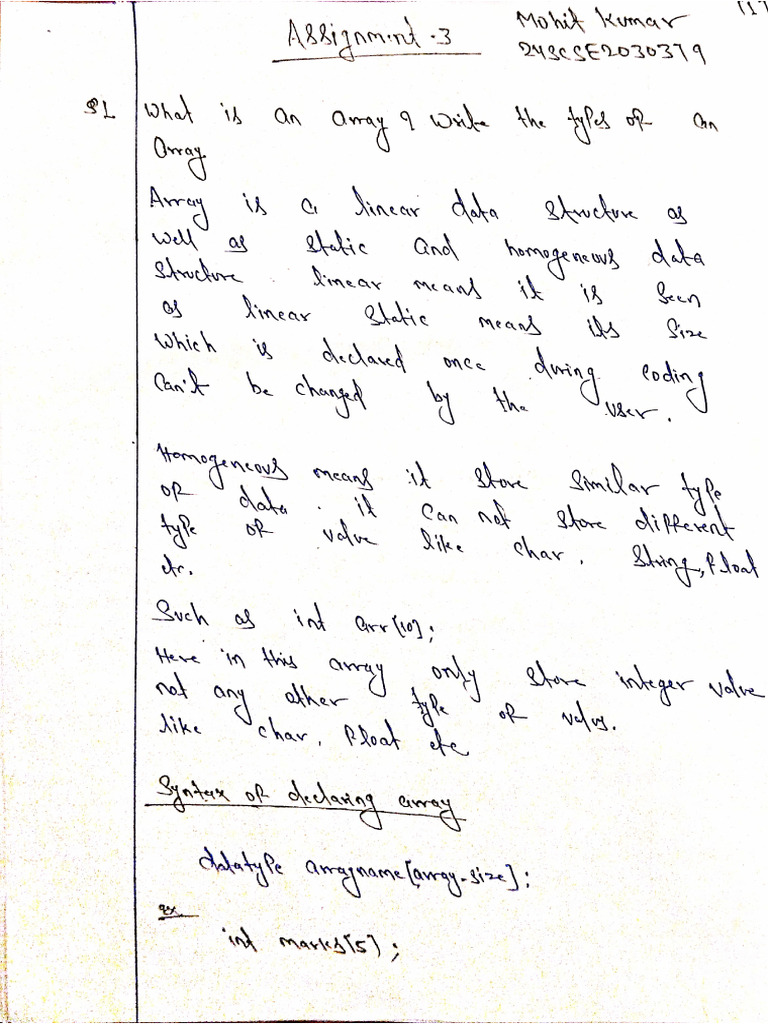 C Programming (Assignment-3) | PDF