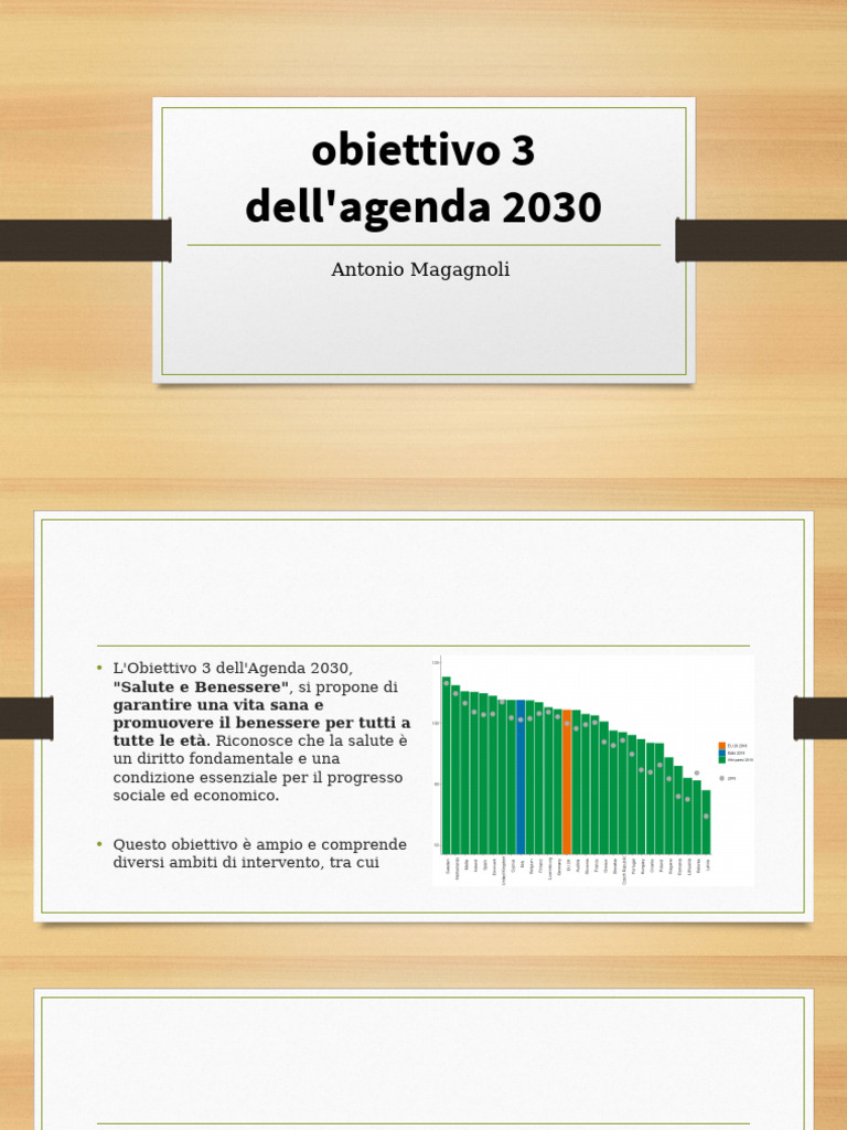 Obiettivo 3 Dell'Agenda 2030 | PDF
