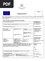 Italian Passport Form MOD 1 | PDF