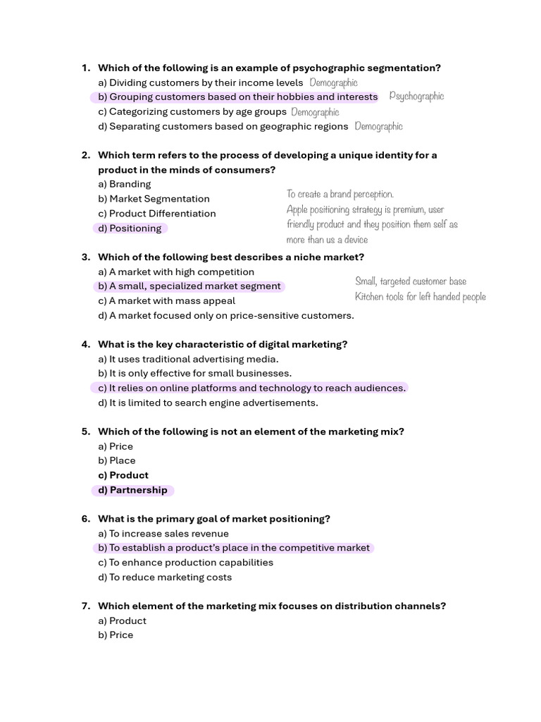 Marketing Mix Worksheet | PDF | Pricing | Marketing