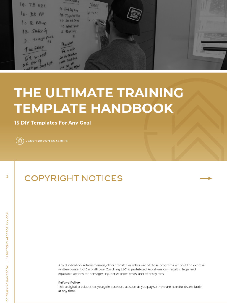 15 DIY Training Templates Handbook | PDF | Kettlebell | Weight Training