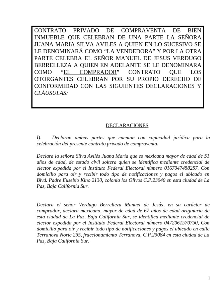 Contrato de Armando Casa Progreso | PDF | Ley común | Derecho civil (sistema legal)