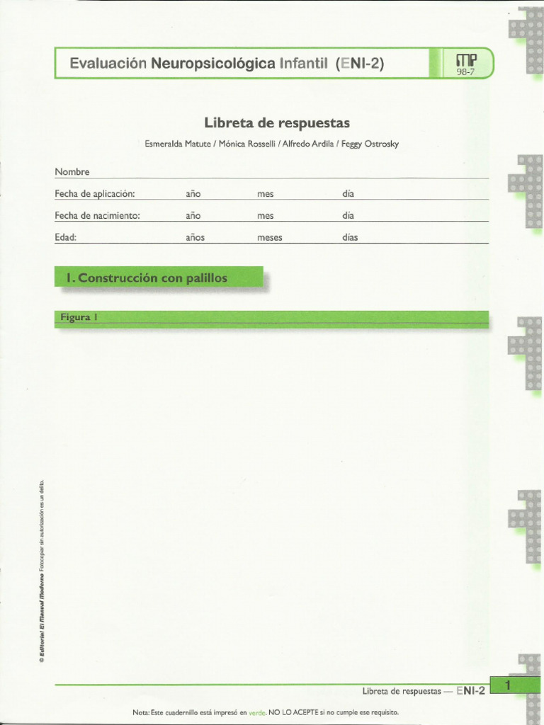 Eni Ii-Libreta de Respuestas | PDF