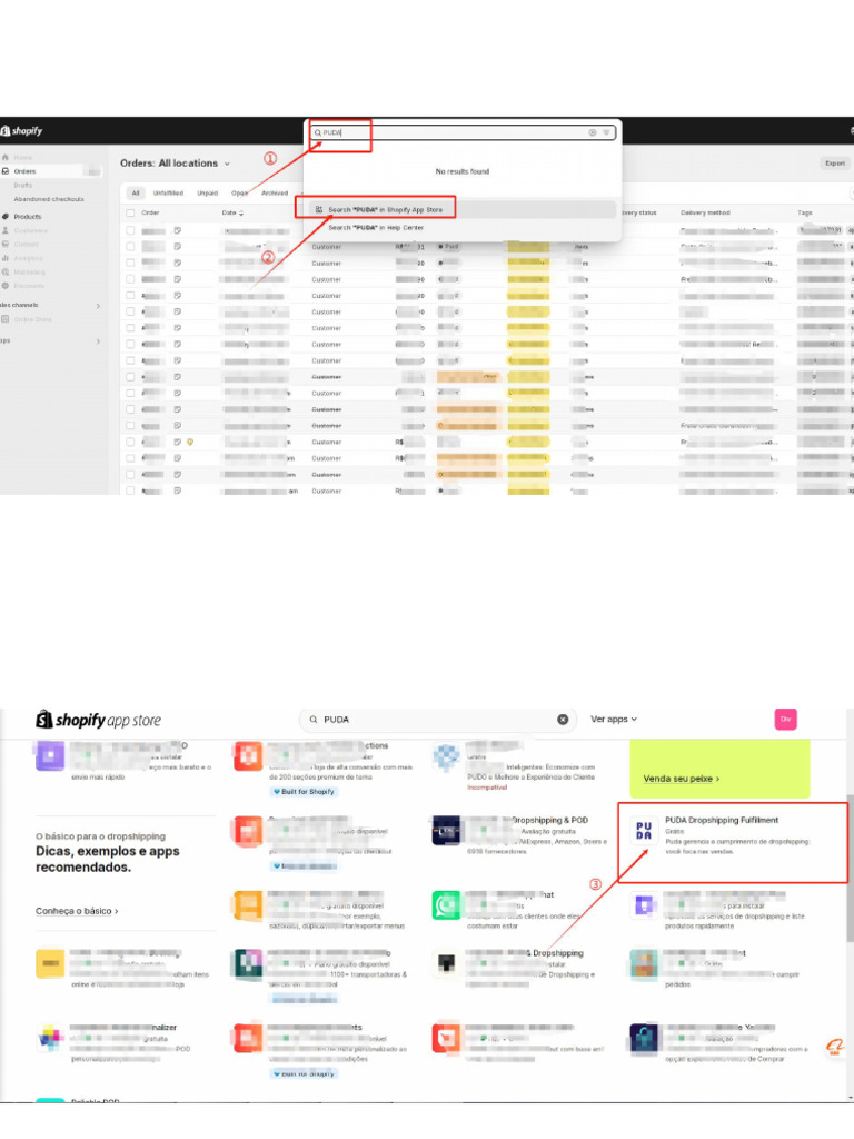 Guide d'installation PUDA Dropshipping | PDF