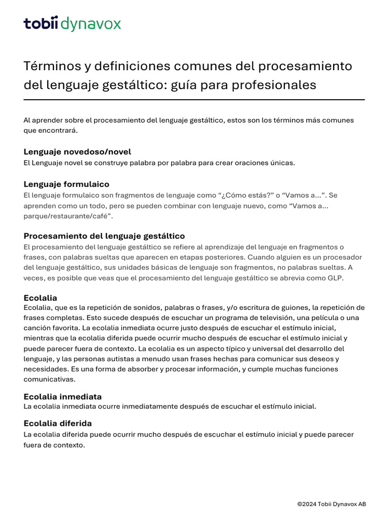Common Terminology and Definitions - ES - International | PDF | Léxico ...