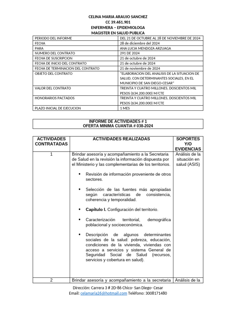 Informes Asis 2024 | PDF