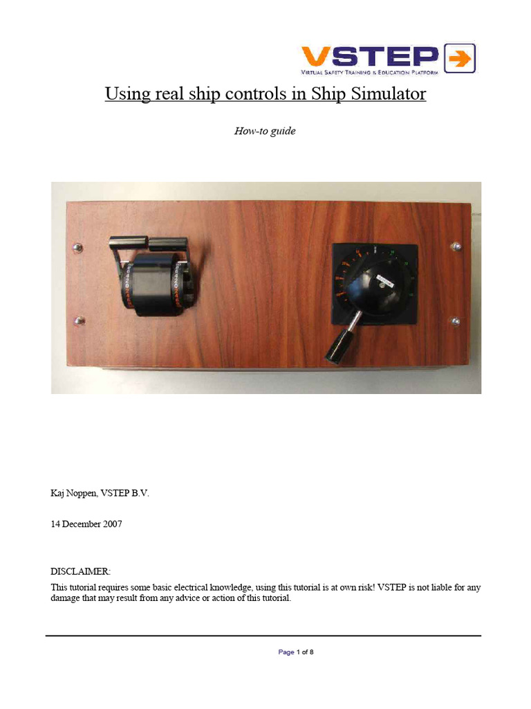 How To Use Real Ship Controllers With The Ship Simulator 2008 Game ...