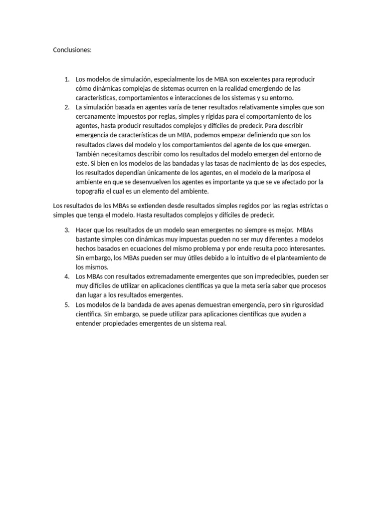 Conclusion Es | PDF