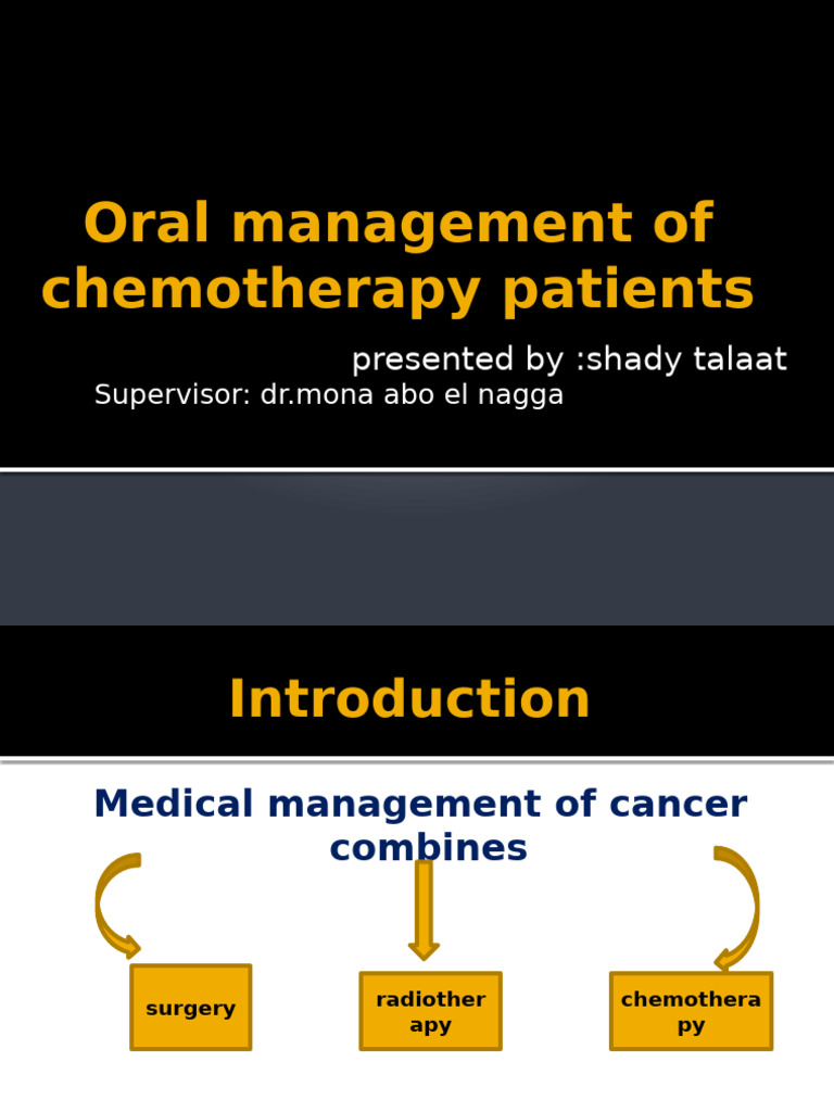 Oral Care for Chemotherapy Patients | PDF | Chemotherapy | Cancer