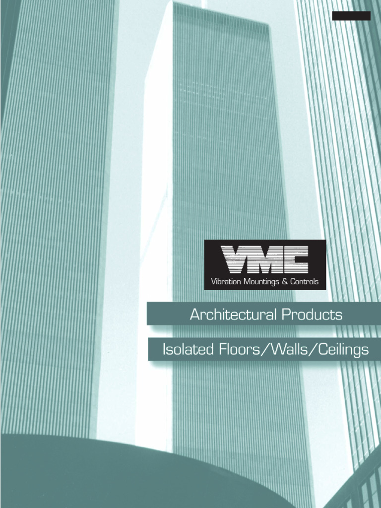 Vibration Mounts For Isolated Floors Walls Ceilings | PDF | Sound | Noise