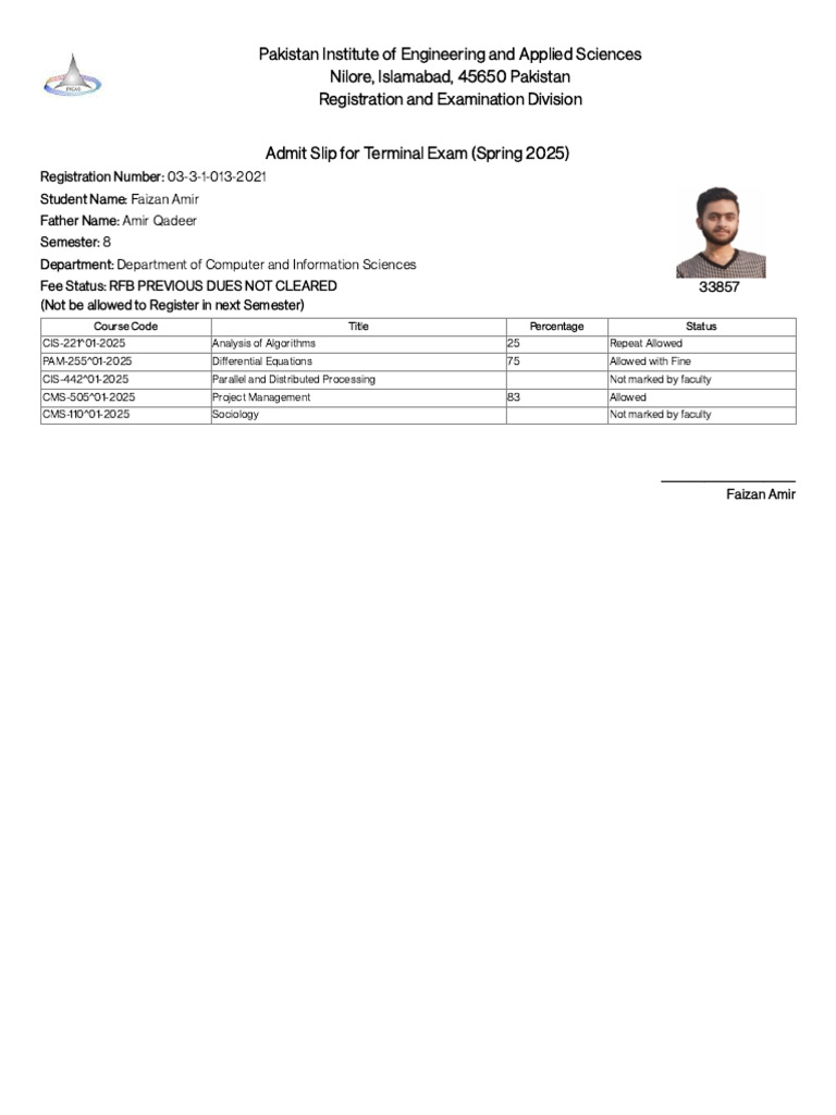 Student Course Enrollment | PDF