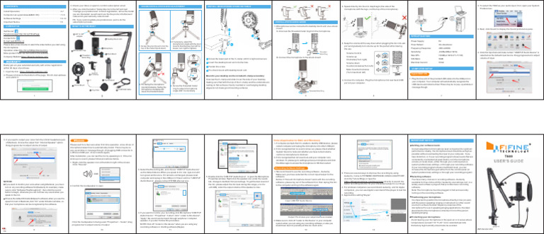 Fifine T669 - Optim | PDF | Microphone | Usb