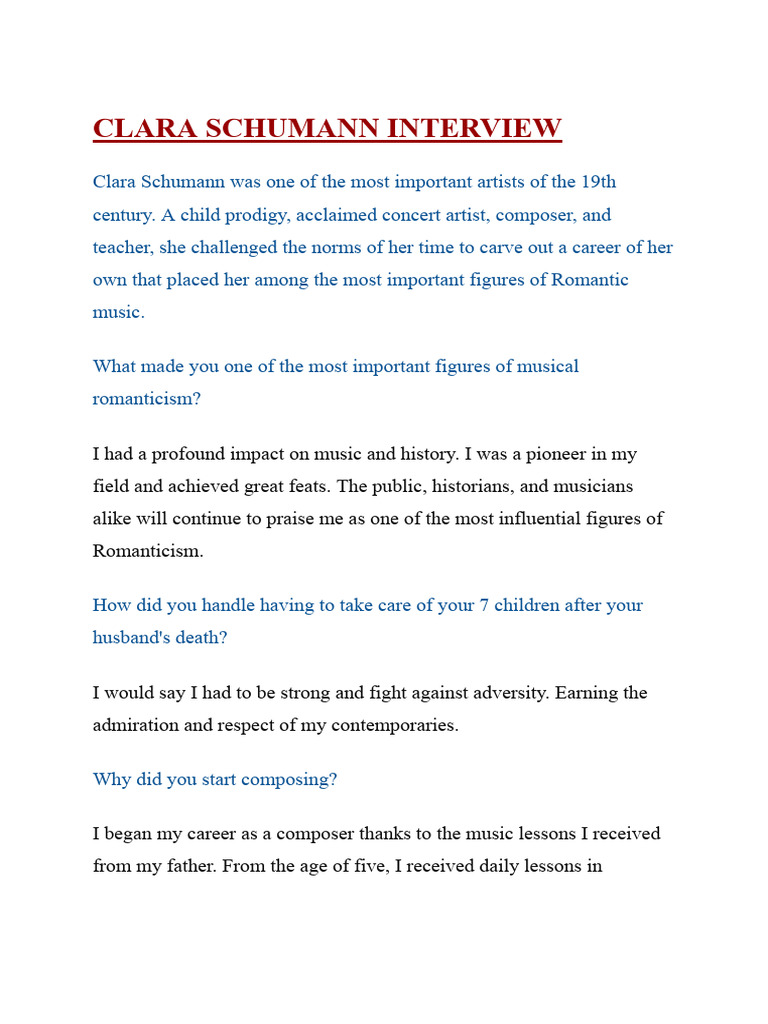 Clara Schumann | PDF