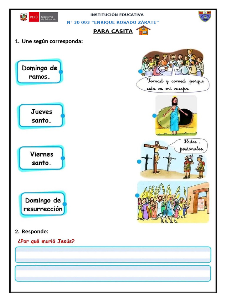 Ficha Semana Santa | PDF