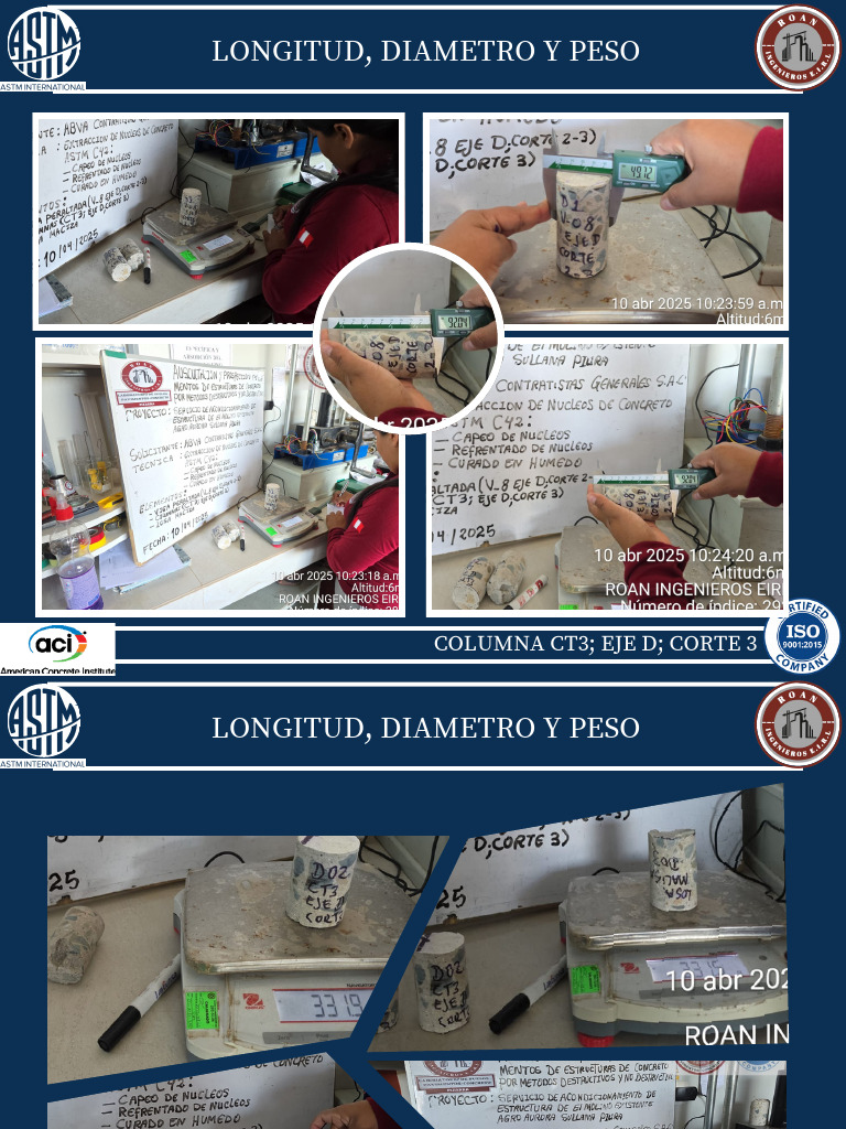 Longitud, Diametro y Peso Panel | PDF