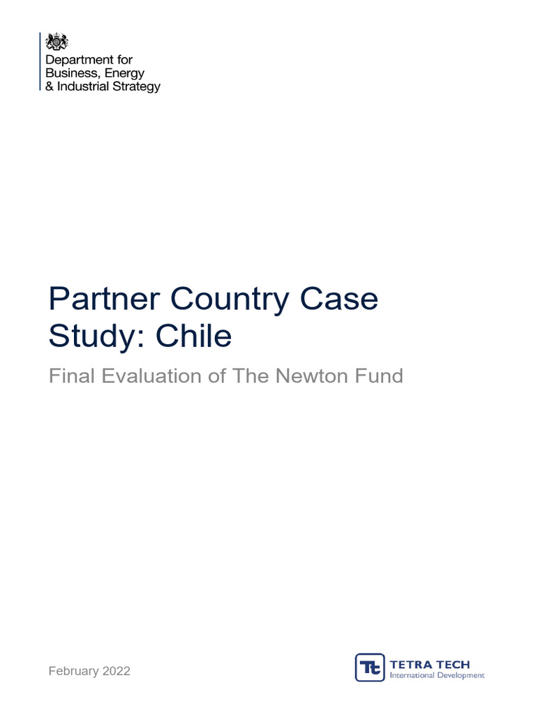 Newton Fund Evaluation Case Study Chile | PDF | Gross Domestic Product | Official Development ...
