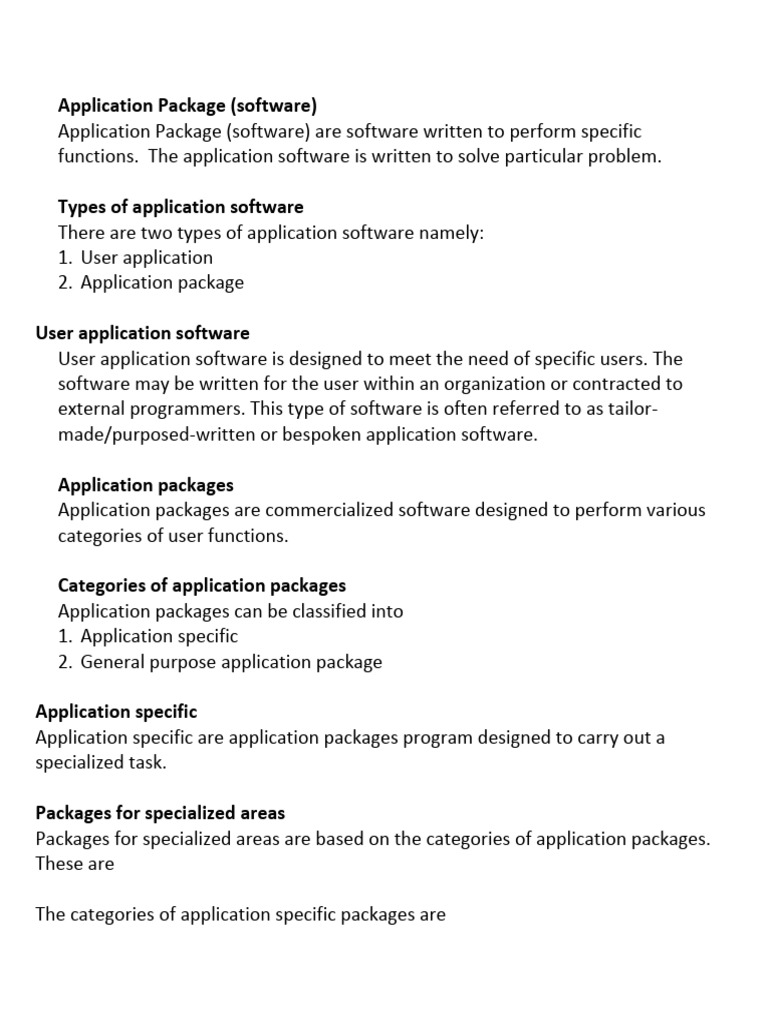 Application Package | PDF