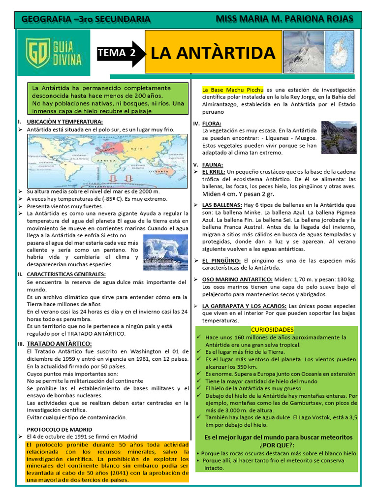 A Antàrtida | PDF | Antártida | Geografía Física