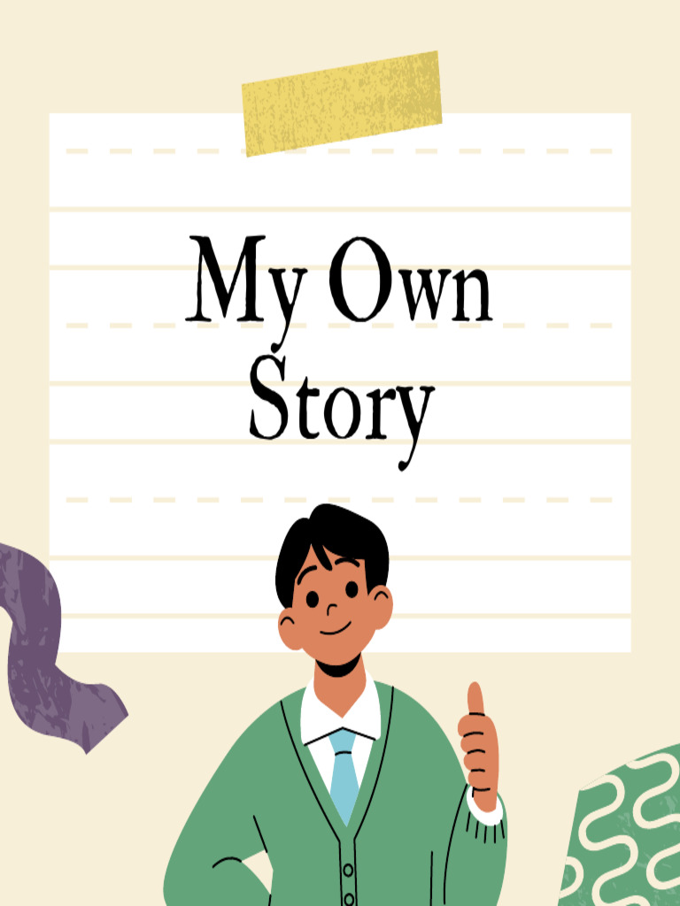 Elements of A Story Activity Story Book in Cream Green Bright and ...