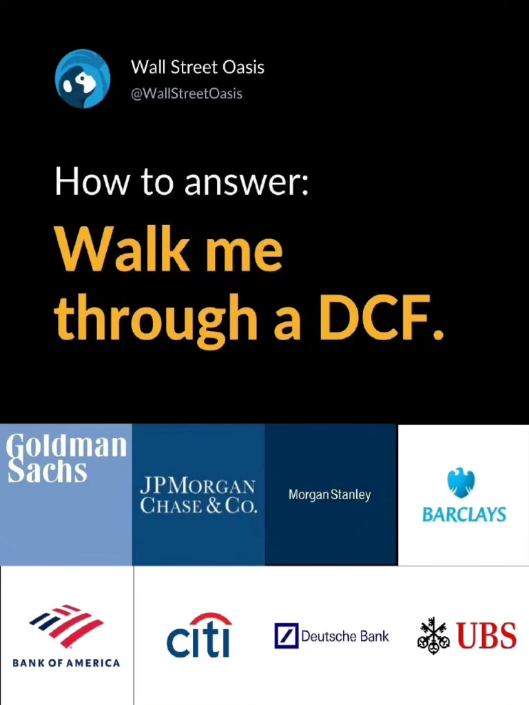 Walk Me Through A DCF | PDF